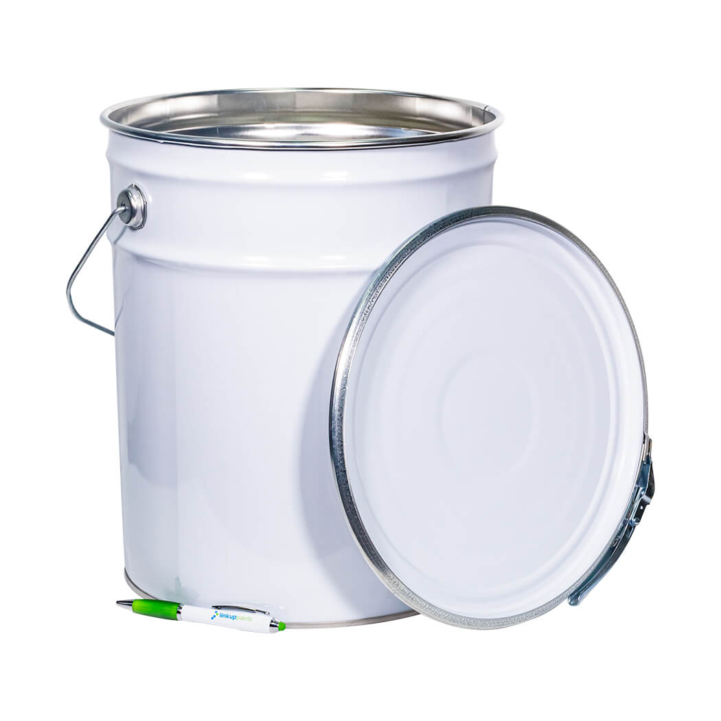 Amtrade Tin Can & Lid w Locking Ring: 20L - Each | Linkup Online