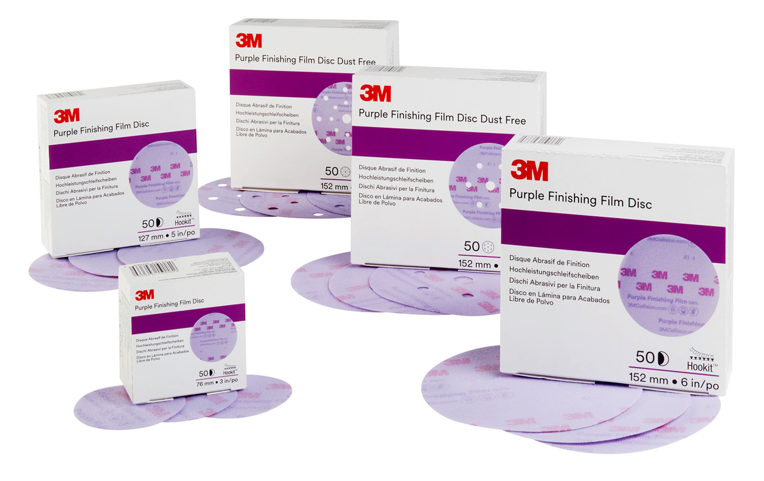 3M™ 30367 Hookit™ Purple Finishing Film Disc 76mm: P1500 | Linkup Online