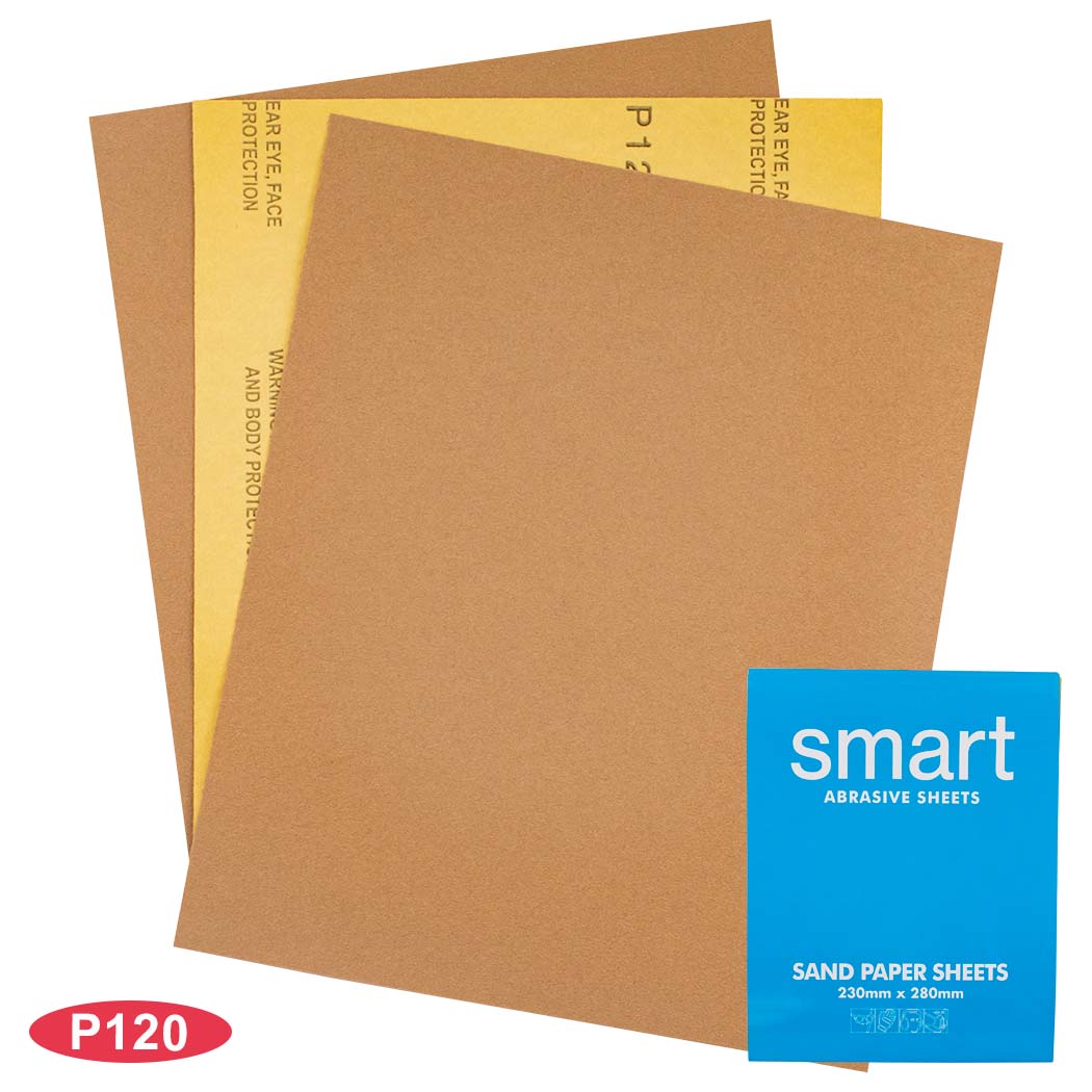 Smart B338 Dry Sand Sheets Gold 230mm x 280mm: P120 - Slv 50 | Linkup ...